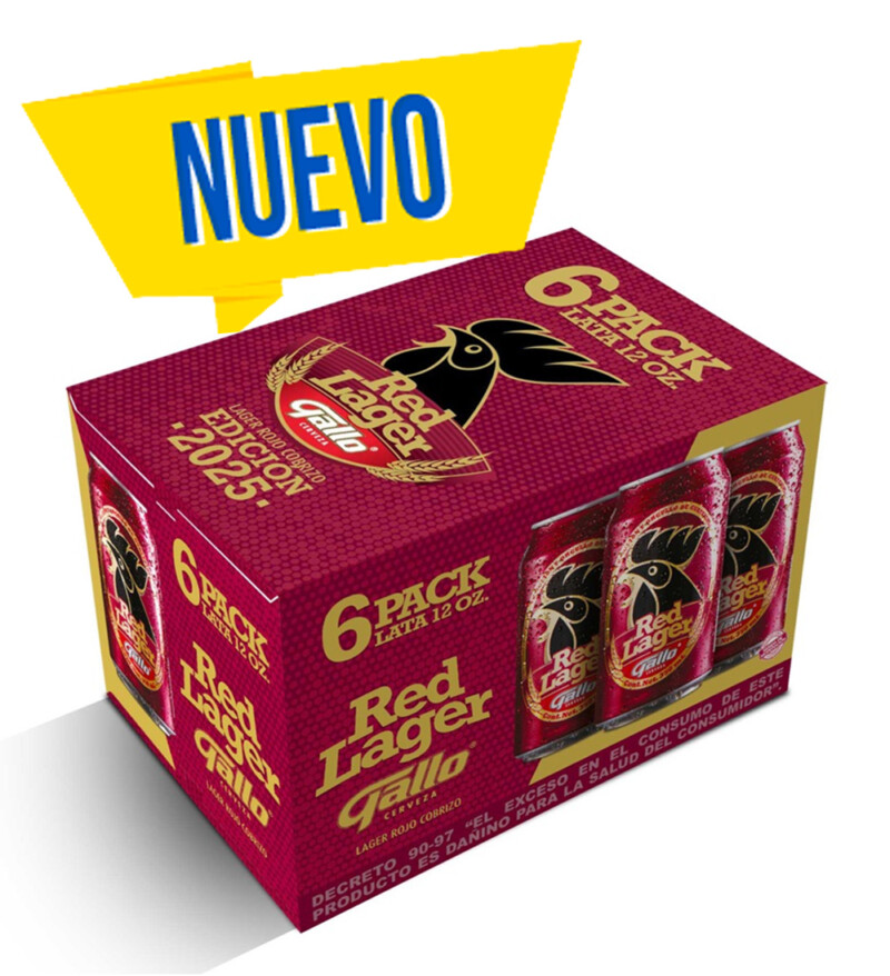 Gallo Red Lager 6 Pack Lata – Agua Pura Salvavidas